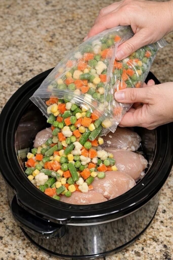 Slow Cooker 5-Ingredient Amish Chicken Pot Pie Noodles: A Creamy ...